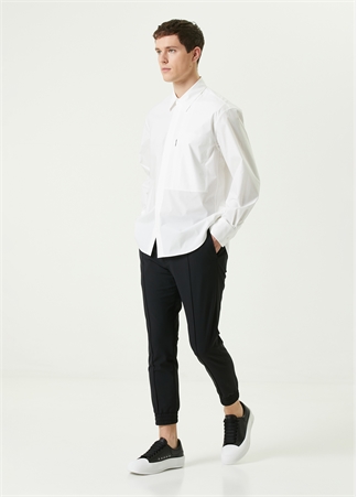 Solid Homme Erkek Siyah Yün Jogger Pantolon 46 IT Solid Homme Erkek Siyah Yün Jogger Pantolon 46 IT
