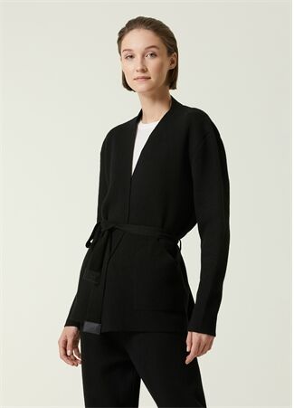 Beymen Collection Kadın Siyah Beli Kuşaklı Hırka M Beymen Collection Kadın Siyah Beli Kuşaklı Hırka M