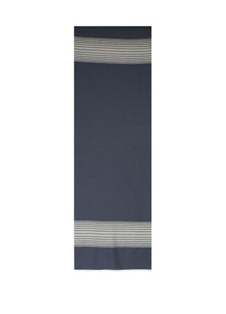 Palzileri Lab Erkek Mavi Çizgi Detaylı Atkı EU