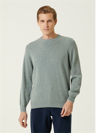 Brunello Cucinelli Erkek Yeşil Bisiklet Yaka Kaşmir Triko 52 IT Brunello Cucinelli Erkek Yeşil Bisiklet Yaka Kaşmir Triko 52 IT