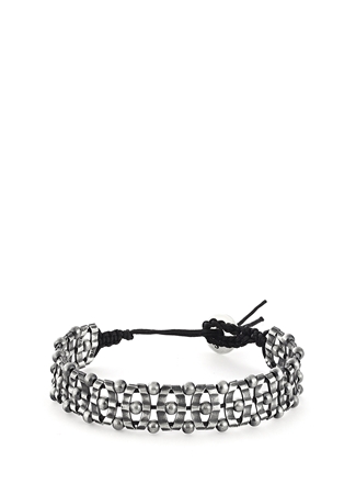 Kayra Khan Erkek Arch Gümüş Rengi Bileklik Sarı EU