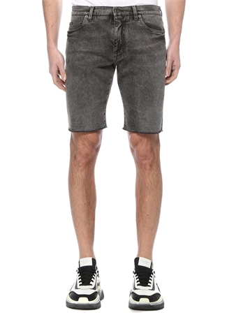Dolce&Gabbana Erkek Antrasit Normal Bel Denim Şort Gri 44 IT