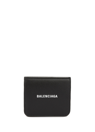 Balenciaga Kadın Siyah Logolu Deri Cüzdan EU Balenciaga Kadın Siyah Logolu Deri Cüzdan EU