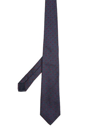 Beymen Collection Erkek Bordo Şal Desenli İpek Kravat EU IT