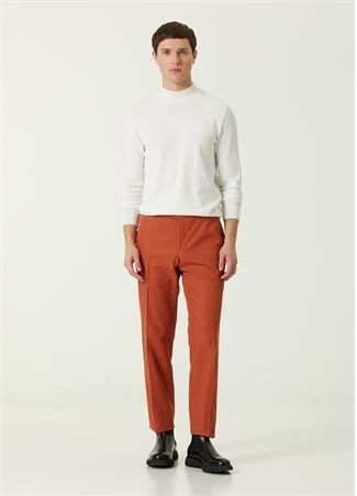 Pal Zileri Erkek Kiremit Pantolon Kırmızı 56 IT