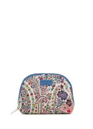 Etro Kadın Mavi Çiçekli Makyaj Çantası EU