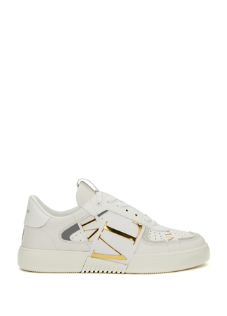 Valentino Garavani Kadın Beyaz Logolu Deri Sneaker 36 EU