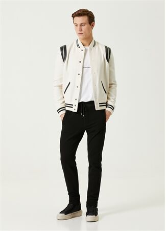 Erkek Siyah Beli Kordonlu Eşofman Altı L EU