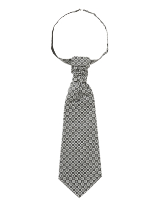 Pal Zileri Erkek Siyah Gri Mikro Desenli İpek Kravat Eu