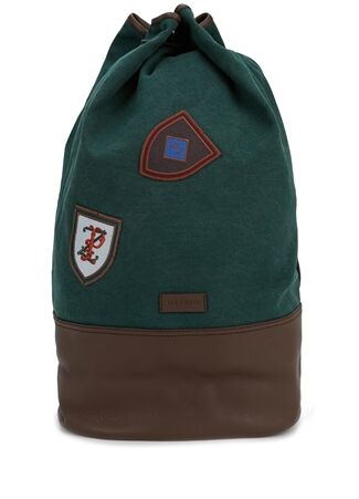 Pal Zileri Erkek Yeşil Patchli Sırt Çantası EU