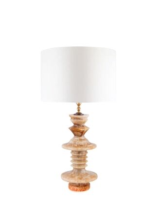 Rb Interiors Onix Sarı Keten Şapkalı Abajur Rb Interiors Onix Sarı Keten Şapkalı Abajur