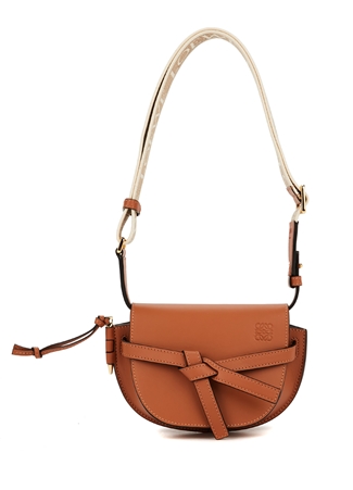 Loewe Kadın Taba Logolu Deri Omuz Çantası Turuncu EU Loewe Kadın Taba Logolu Deri Omuz Çantası Turuncu EU