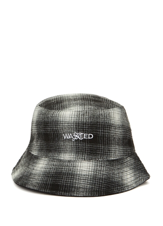 Wasted Erkek Siyah Logo Nakışlı Şapka EU