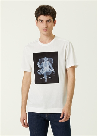 Limitato Erkek Beyaz Figür Baskılı Logolu T-shirt S EU Limitato Erkek Beyaz Figür Baskılı Logolu T-shirt S EU