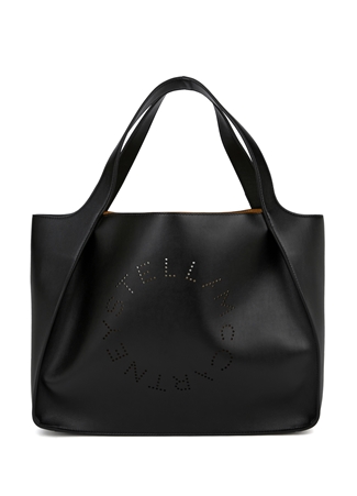 Stella McCartney Kadın Siyah Logolu El Çantası EU