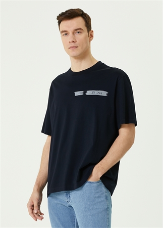 Z Zegna Erkek Lacivert Logo Detaylı T-shirt L It Z Zegna Erkek Lacivert Logo Detaylı T-shirt L It
