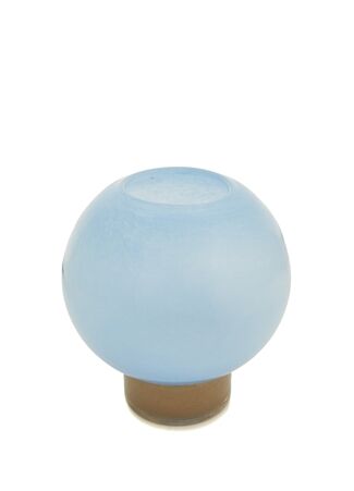 Broste Copenhagen Mari Taba Mavi Cam Vazo Kahverengi