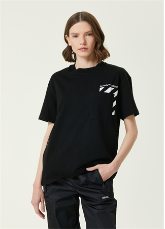 Off-white Kadın Siyah Logo Baskılı T-shirt Xs Eu Off-white Kadın Siyah Logo Baskılı T-shirt Xs Eu