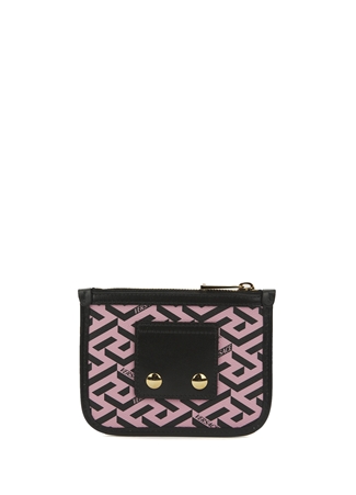 Versace Kadın Siyah Pembe Geometrik Logolu Mini Kılıf EU Versace Kadın Siyah Pembe Geometrik Logolu Mini Kılıf EU