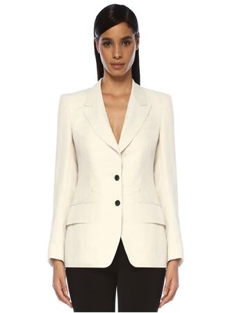 Tom Ford Kadın Beyaz Kırlangıç Yaka Ceket 38 IT