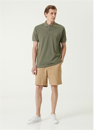 Lacoste Erkek Slim Fit Bej Bermuda 44 EU