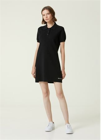 Marc Jacobs (The) Kadın Siyah Polo Yaka Mini Elbise L EU