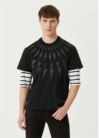Neil Barrett Erkek Tshirt Siyah S Eu Neil Barrett Erkek Tshirt Siyah S Eu