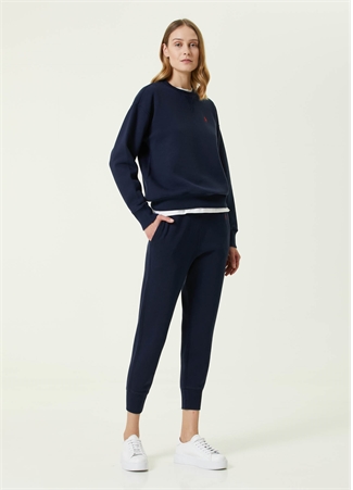 Polo Ralph Lauren Kadın Lacivert Dar Paça Eşofman Altı L EU