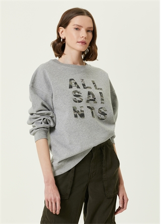 Allsaints Kadın Gri Melanj Bisiklet Yaka Logolu Sweatshirt Xs Eu Allsaints Kadın Gri Melanj Bisiklet Yaka Logolu Sweatshirt Xs Eu