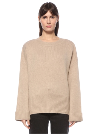 Arch4 Kadın Vizon Bisiklet Yaka Kaşmir Kazak Bej EU Arch4 Kadın Vizon Bisiklet Yaka Kaşmir Kazak Bej EU