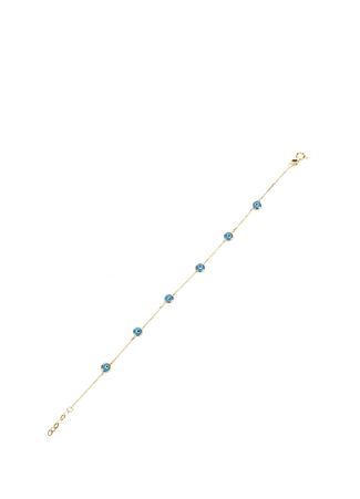 Collection Kadın Nazar Boncuklu Altın Rengi Bileklik EU