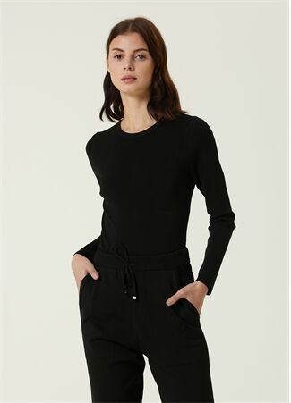 Network Kadın Slim Fit Siyah Kazak S EU