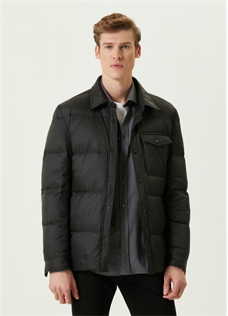 Beymen Collection Erkek Siyah Kapitoneli Dış Gömlek S IT Beymen Collection Erkek Siyah Kapitoneli Dış Gömlek S IT