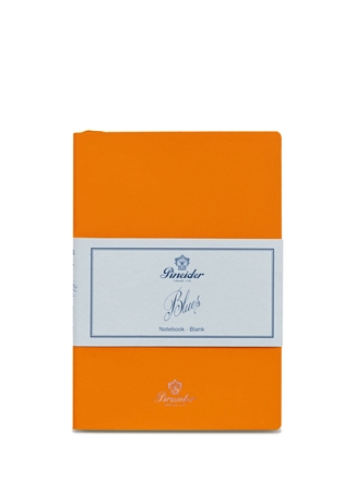 Pineider Erkek Blues Turuncu Deri Kaplı Defter Eu