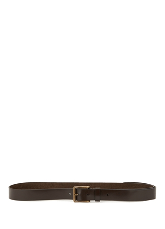 Pal Zileri Erkek Kahverengi Deri Kemer 95 EU