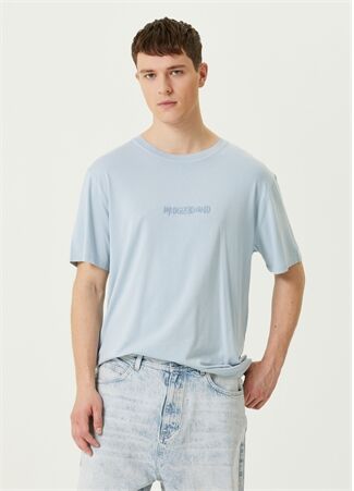 Midground Erkek Gri Logo Detaylı T-shirt S/M EU