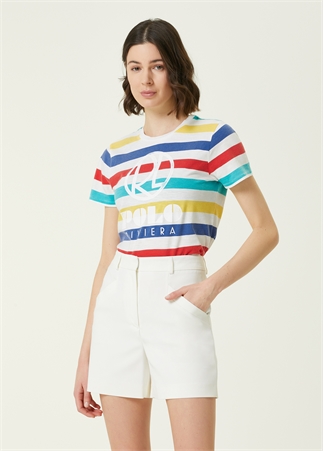 Polo Ralph Lauren Kadın Bisiklet Yaka Renkli Çizgili Logolu T-shirt Xs Eu Polo Ralph Lauren Kadın Bisiklet Yaka Renkli Çizgili Logolu T-shirt Xs Eu