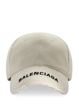 Balenciaga Erkek Ekru Logo Detaylı Şapka Beyaz S EU Balenciaga Erkek Ekru Logo Detaylı Şapka Beyaz S EU
