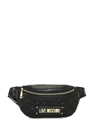 Love Moschino Kadın Siyah Kapitoneli Logolu Bel Çantası EU Love Moschino Kadın Siyah Kapitoneli Logolu Bel Çantası EU