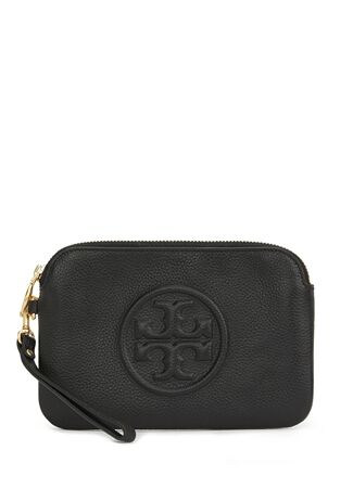 Tory Burch Kadın Siyah Logolu Deri Cüzdan EU