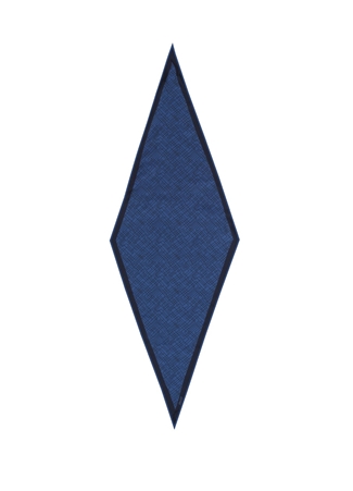 Pal Zileri Erkek Mavi Geometrik Desenli İpek Atkı EU