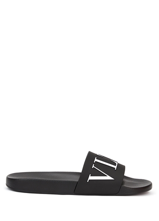 Valentino Garavani Erkek Siyah Logo Detaylı Terlik 40 EU Valentino Garavani Erkek Siyah Logo Detaylı Terlik 40 EU