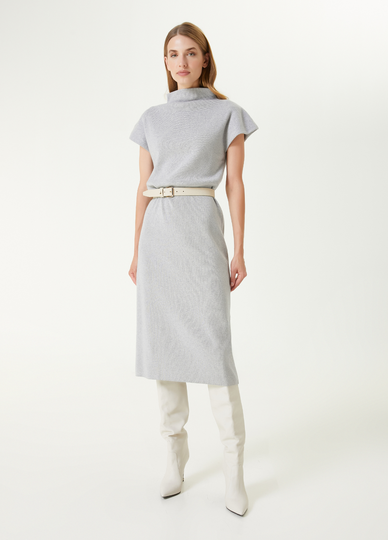 Beymen Collection - Grey Midi Knit Dress - Gray