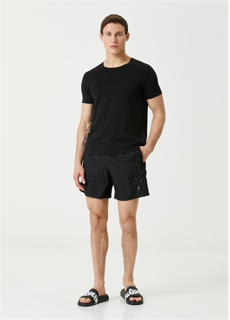 Alexander McQueen Erkek Siyah Logo Baskılı Mayo S EU