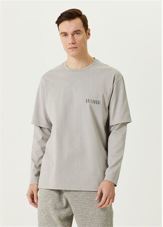 Qollanchi Erkek Now What Gri Uzun Kollu T-shirt S EU