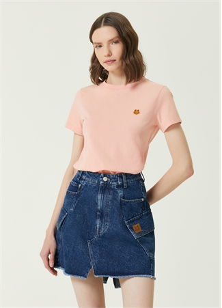 Kenzo Kadın Somon Bisiklet Yaka T-shirt Pembe Xs Eu Kenzo Kadın Somon Bisiklet Yaka T-shirt Pembe Xs Eu