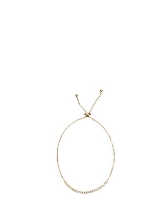 Collection Kadın Taş Detaylı Altın Rengi Bileklik EU