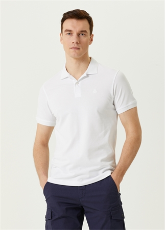 Ruck&maul Erkek Beyaz Polo Yaka Logo Nakışlı T-shirt L Eu Ruck&maul Erkek Beyaz Polo Yaka Logo Nakışlı T-shirt L Eu