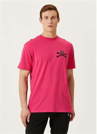 Philipp Plein Erkek Şeftali İskelet Baskılı Logo Detaylı T-shirt Pembe L Eu Philipp Plein Erkek Şeftali İskelet Baskılı Logo Detaylı T-shirt Pembe L Eu
