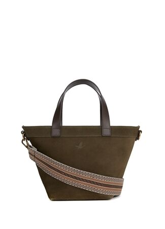 Beymen Club Kadın Haki Vejetal Detaylı Süet Omuz Çantası EU Beymen Club Kadın Haki Vejetal Detaylı Süet Omuz Çantası EU